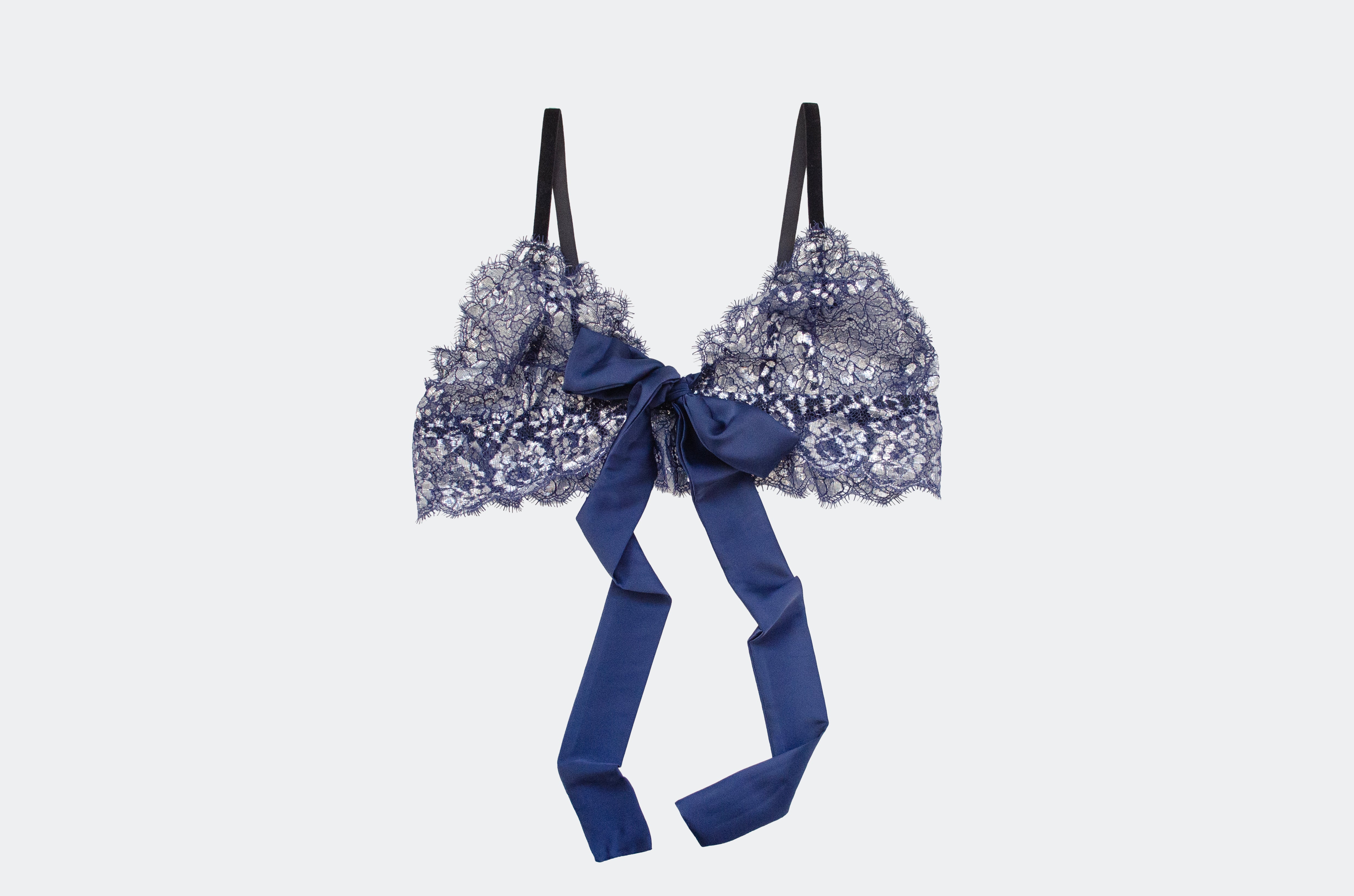 Lyra Tie Front Lace Bralet – ELB handmade